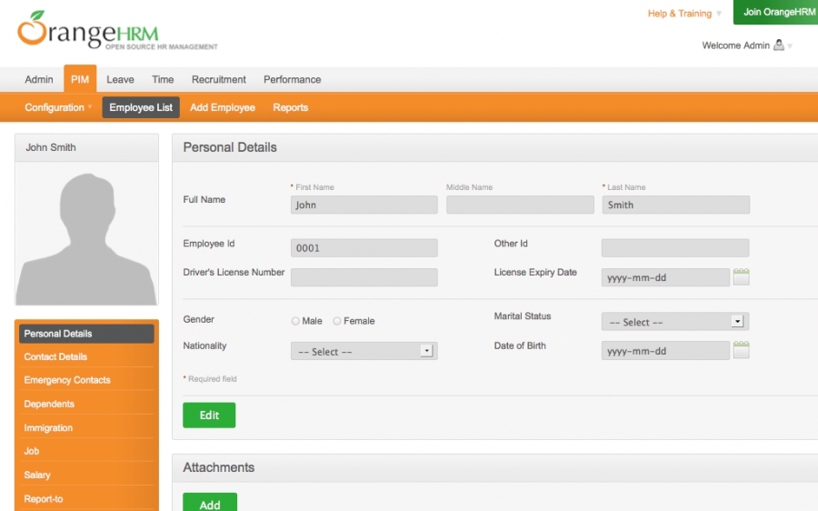 OrangeHRM для Украины